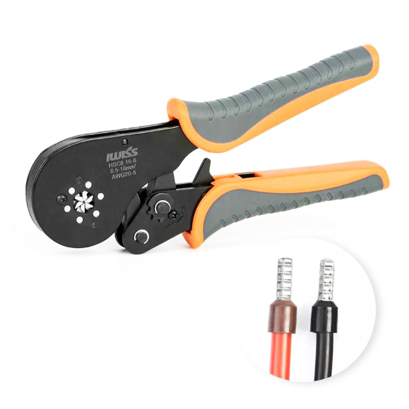 Pinza Crimpadora de Ferrules Modelo CRIMPER-FERRU-16/6AWG Marca IWIS ...